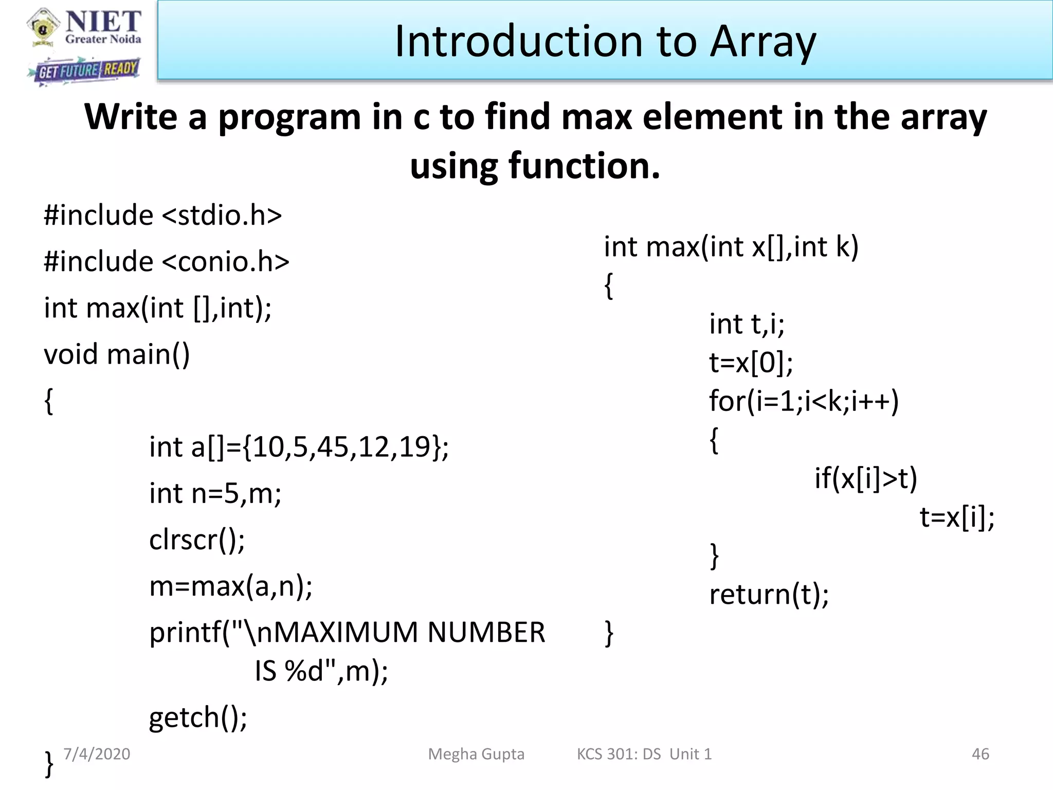 Introduction To Data Structure Ppt