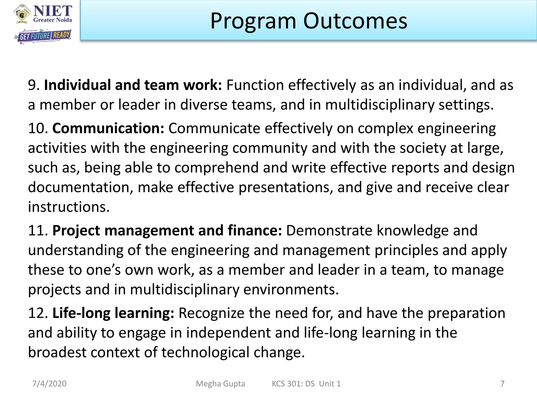 Introduction to Data Structure | PPT