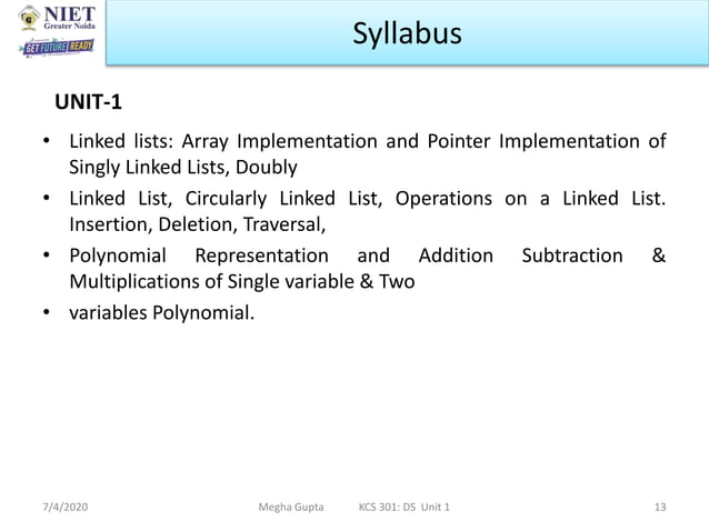 Introduction to Data Structure | PPT