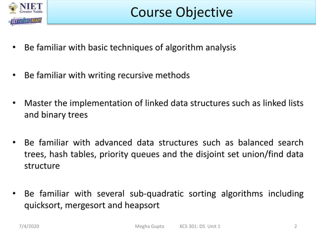 Introduction to Data Structure | PPT