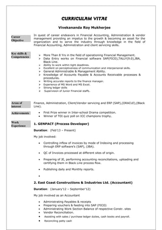 Updated vivek resume (hyd) | PDF