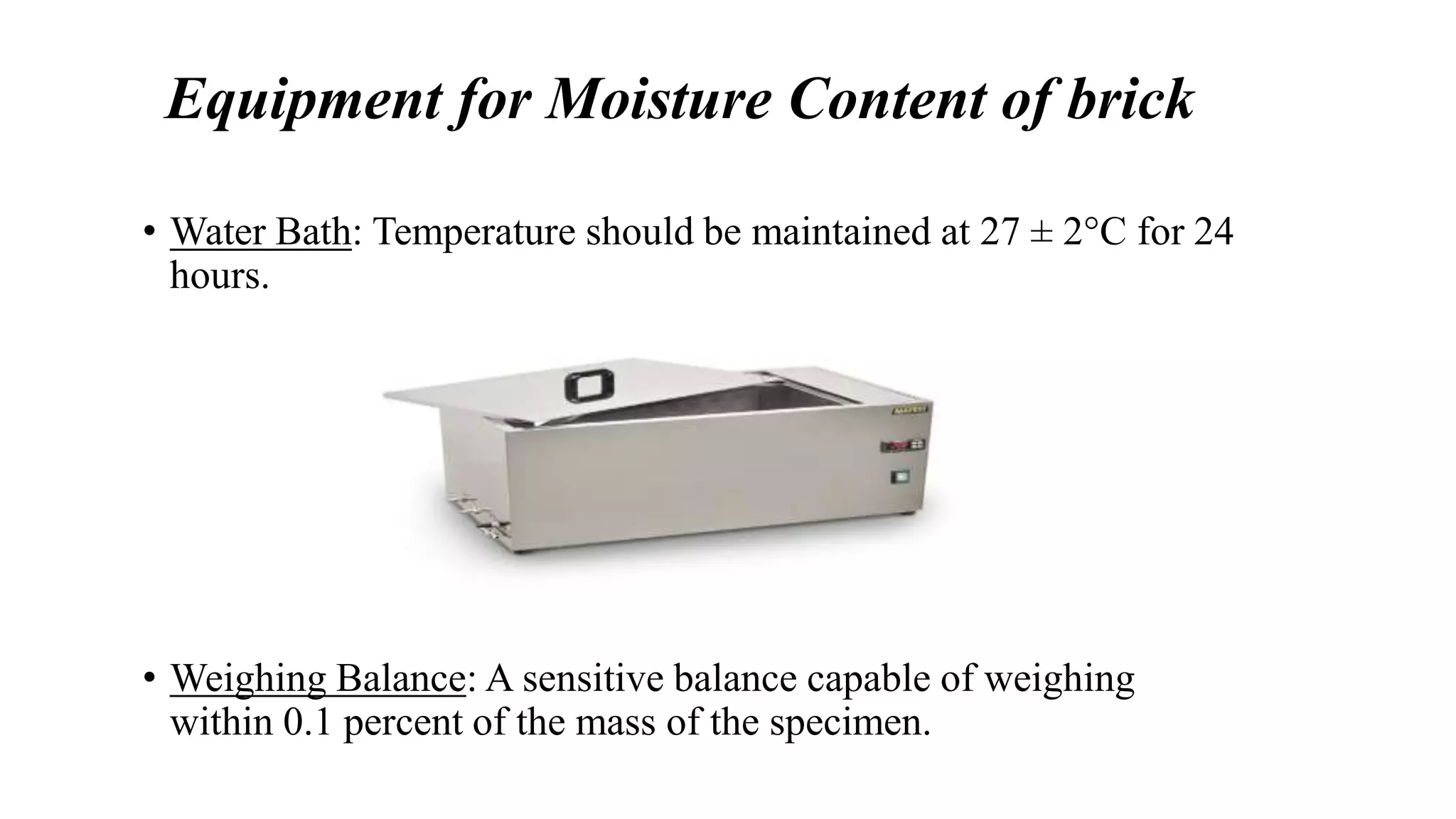 Water Absorption of Bricks | PPTX
