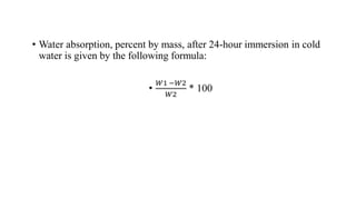 Water Absorption of Bricks | PPTX