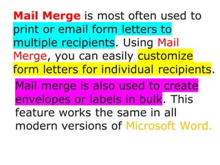 MS WORD Tutorial | DOCX