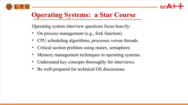 OPERATING SYSTEM PPT ON INTRODUCTION AND BASICS | PPT