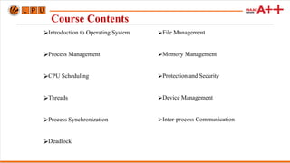 OPERATING SYSTEM PPT ON INTRODUCTION AND BASICS | PPTX