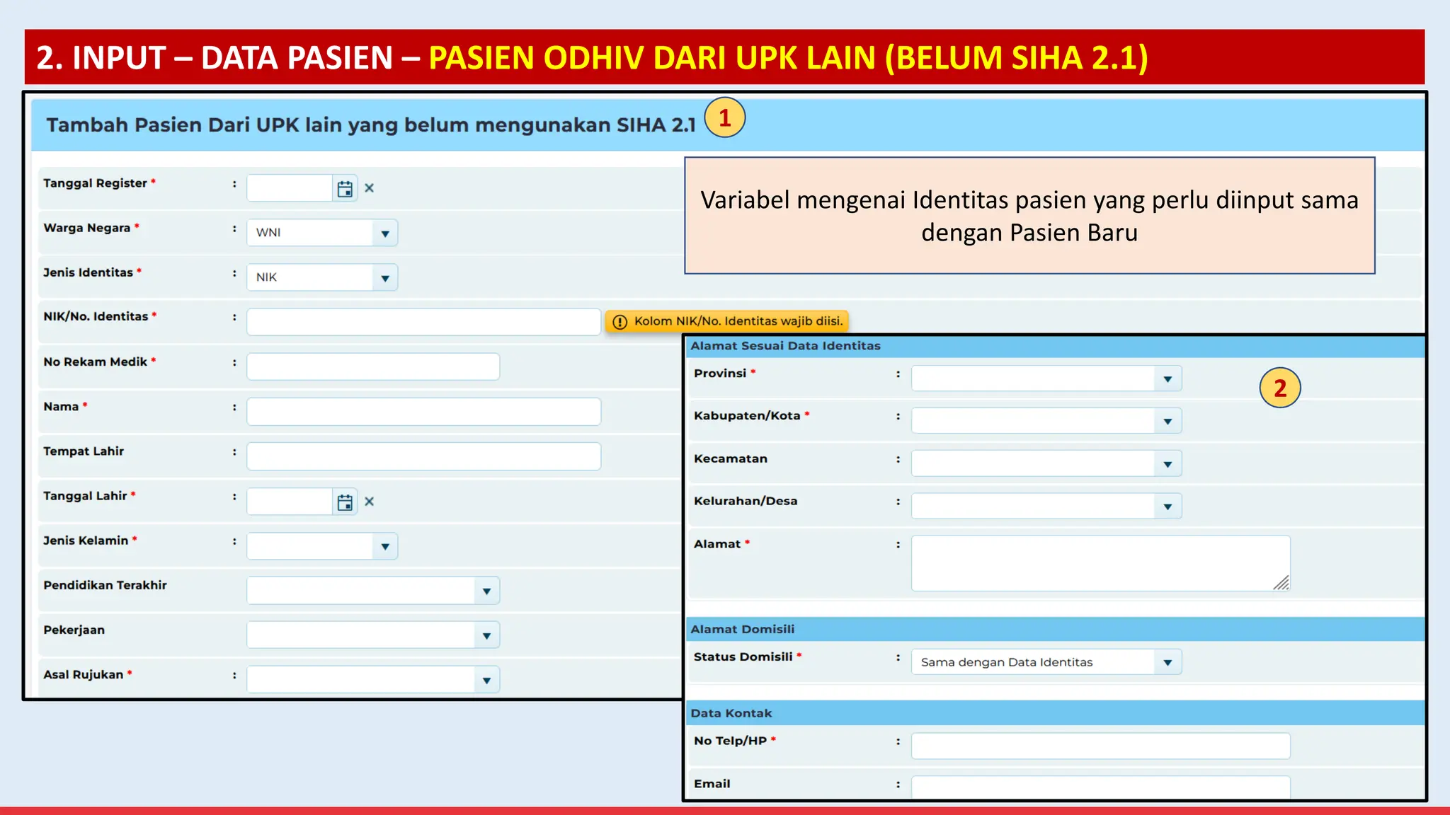 Update Fitur SIHA 2.1 BAGI TENAGA KESEHATAN | PDF