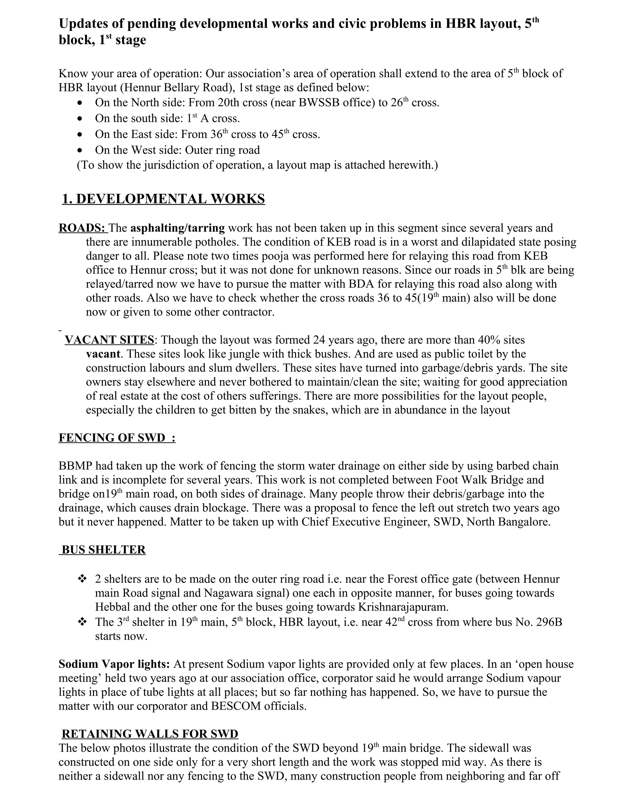 Update for pending works | DOC