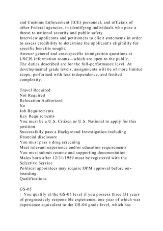 Update for this job poistionJob OverviewSummaryThe Depa.docx