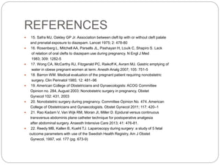 Update in anesthesia for non obstetric surgery in pregnency | PPTX