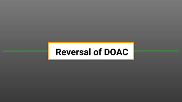 Update in vte 2019 focus on current use of doac | PPT