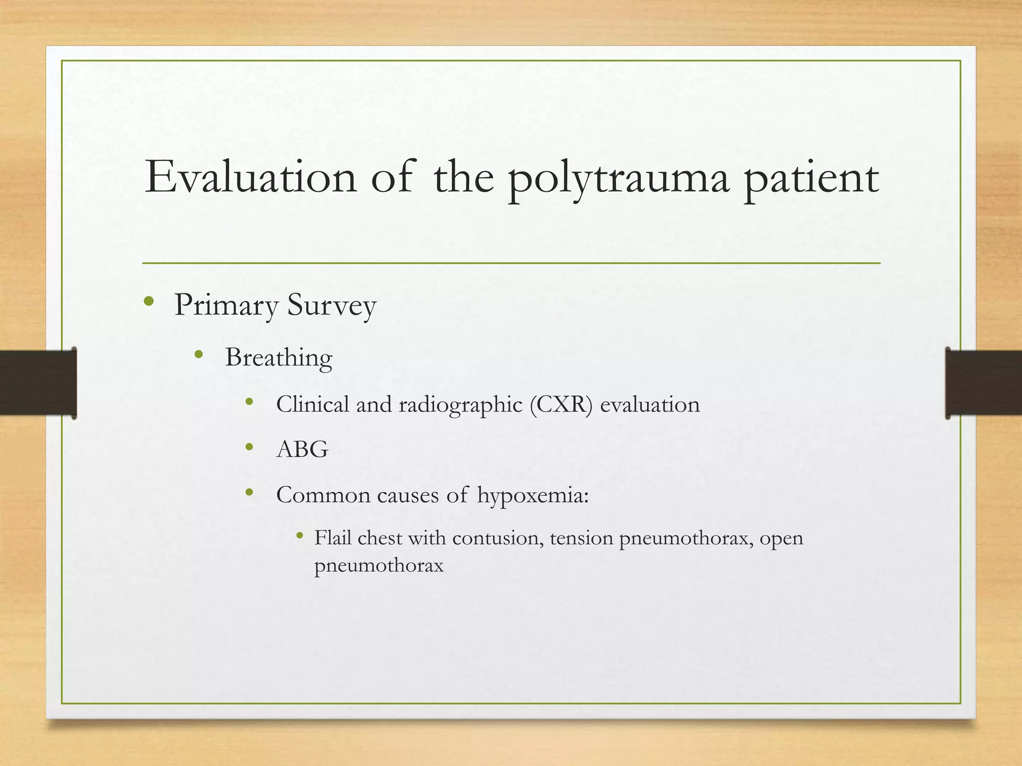 Update of management polytrauma patient | PPTX