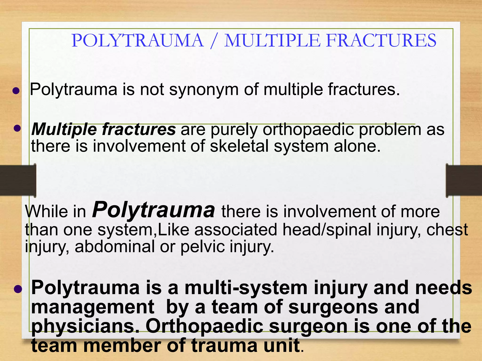 Update of management polytrauma patient | PPTX