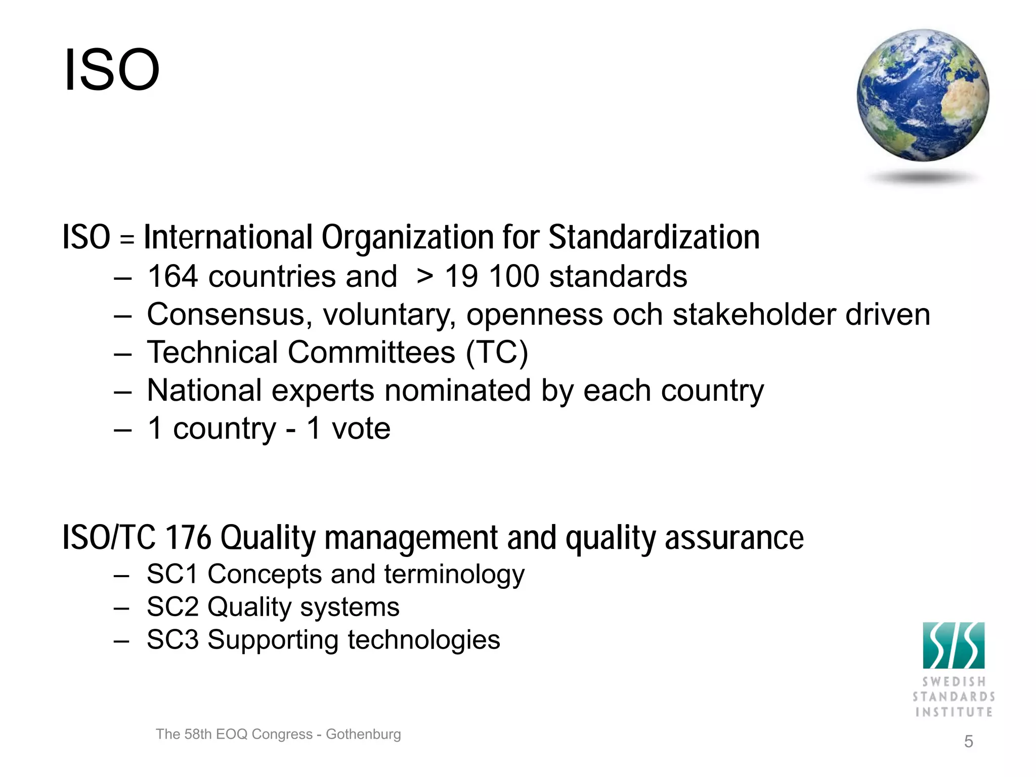 Update of the upcoming ISO 9001 - EOQ Congress 2014 | PDF