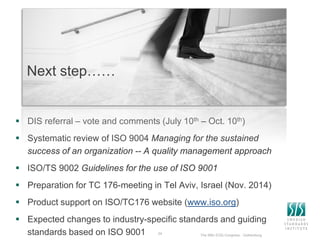 Update of the upcoming ISO 9001 - EOQ Congress 2014 | PDF