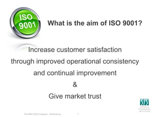 Update of the upcoming ISO 9001 - EOQ Congress 2014 | PDF