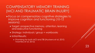 Update on cognitive remediation | PPTX