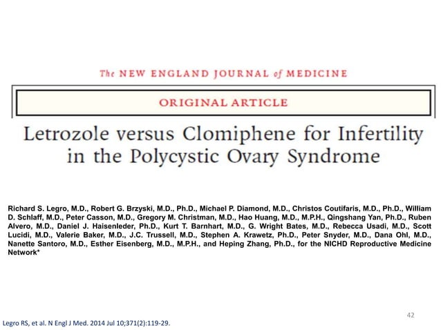 Update on LETROZOLE Current Guidelines for Ovulation Induction Dr ...