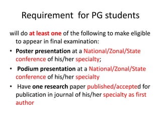 Update on Post-Graduate Medical Education Regulations, 2023.pptx