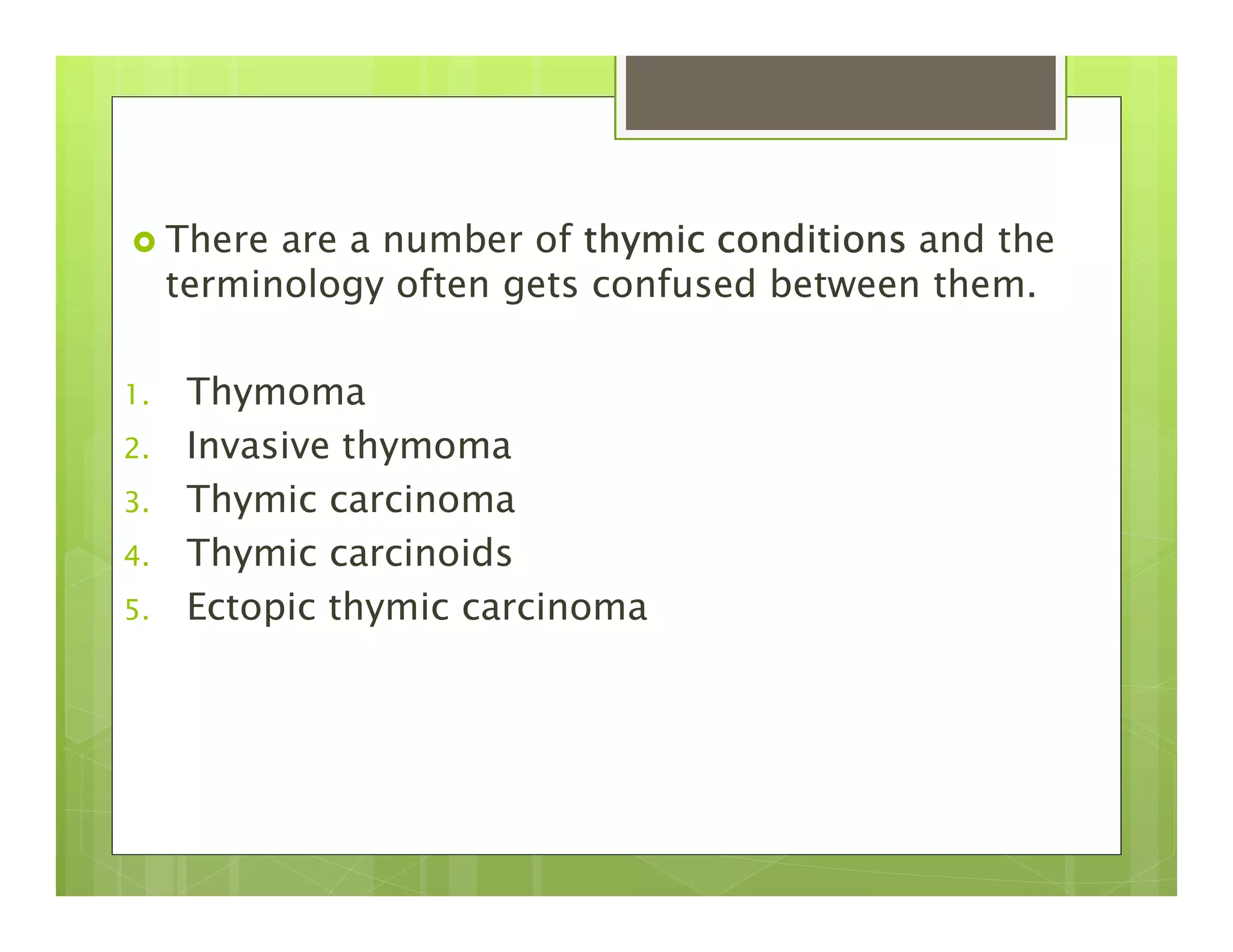 Update on thymomas | PDF