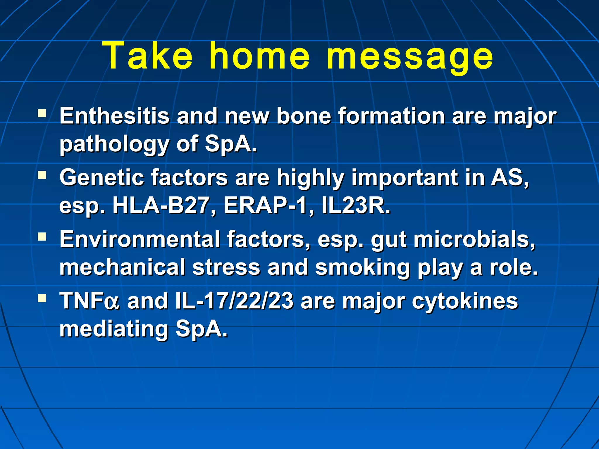 Update pathogenesis of spondyloarthritis | PPT