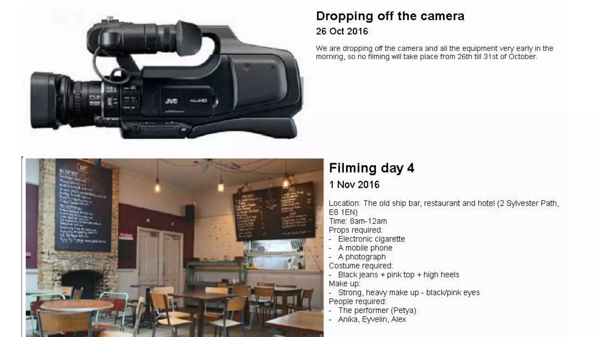 Update production schedule | PPTX