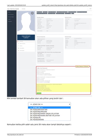 Update profil notaris | PDF | Free Download
