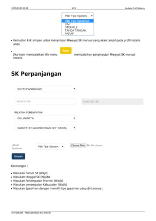 Update profil notaris | PDF