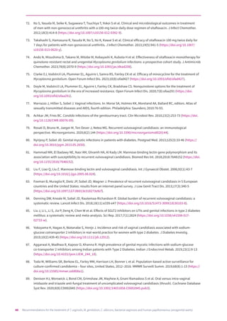 Update recommendations for the treatment of Trichomonas vaginalis ...