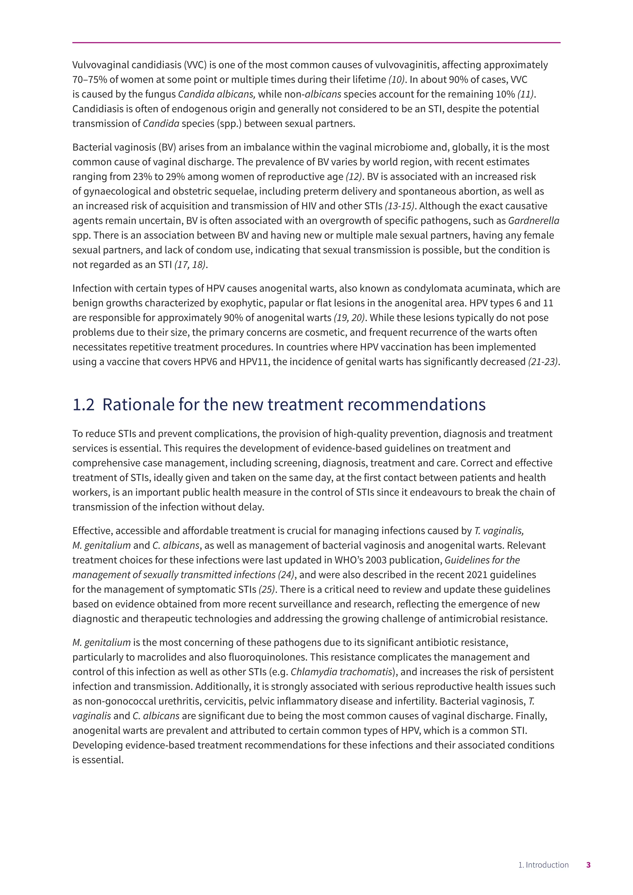 Update recommendations for the treatment of Trichomonas vaginalis, Mycoplasma,genitalium ...