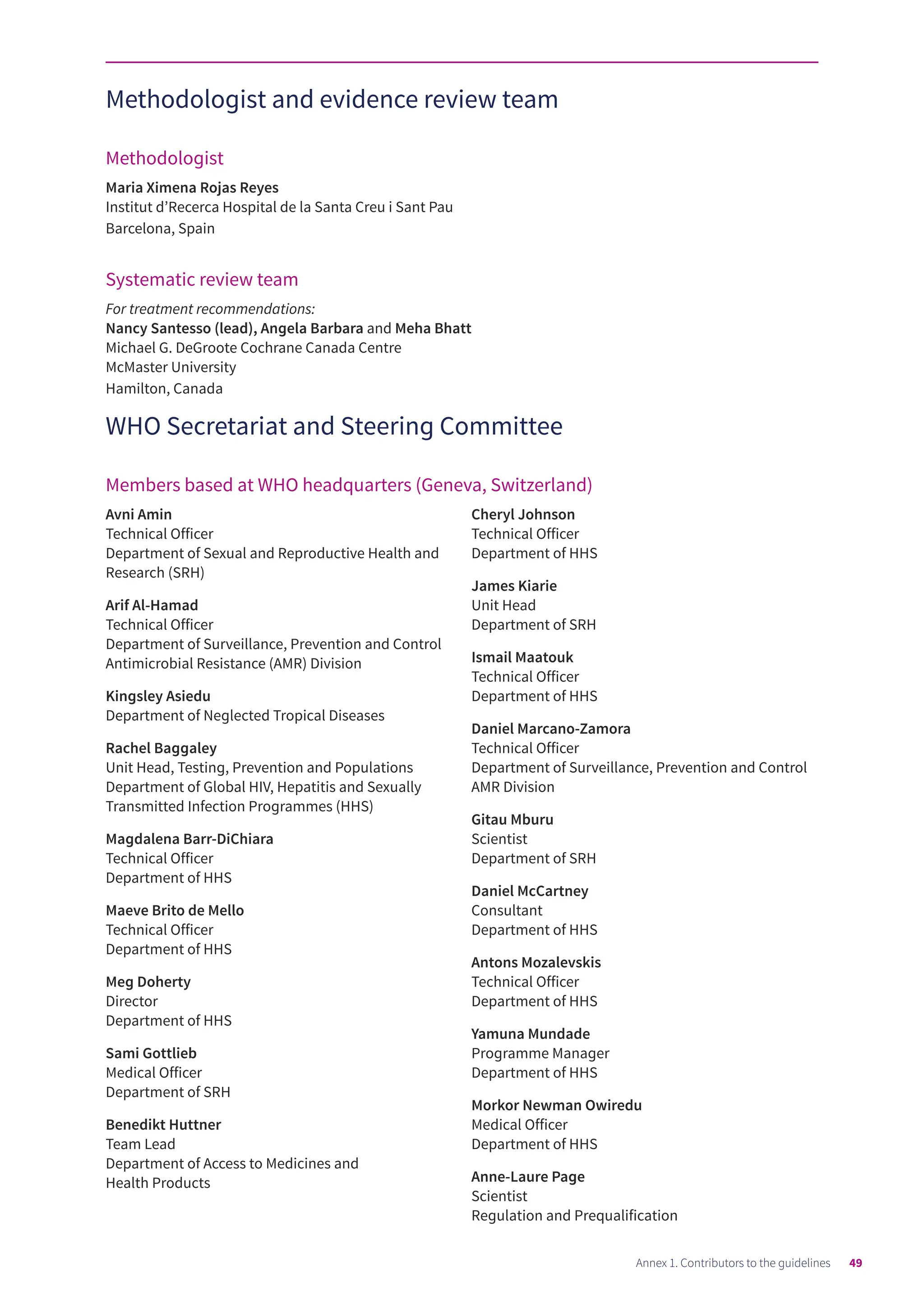 Update recommendations for the treatment of Trichomonas vaginalis ...