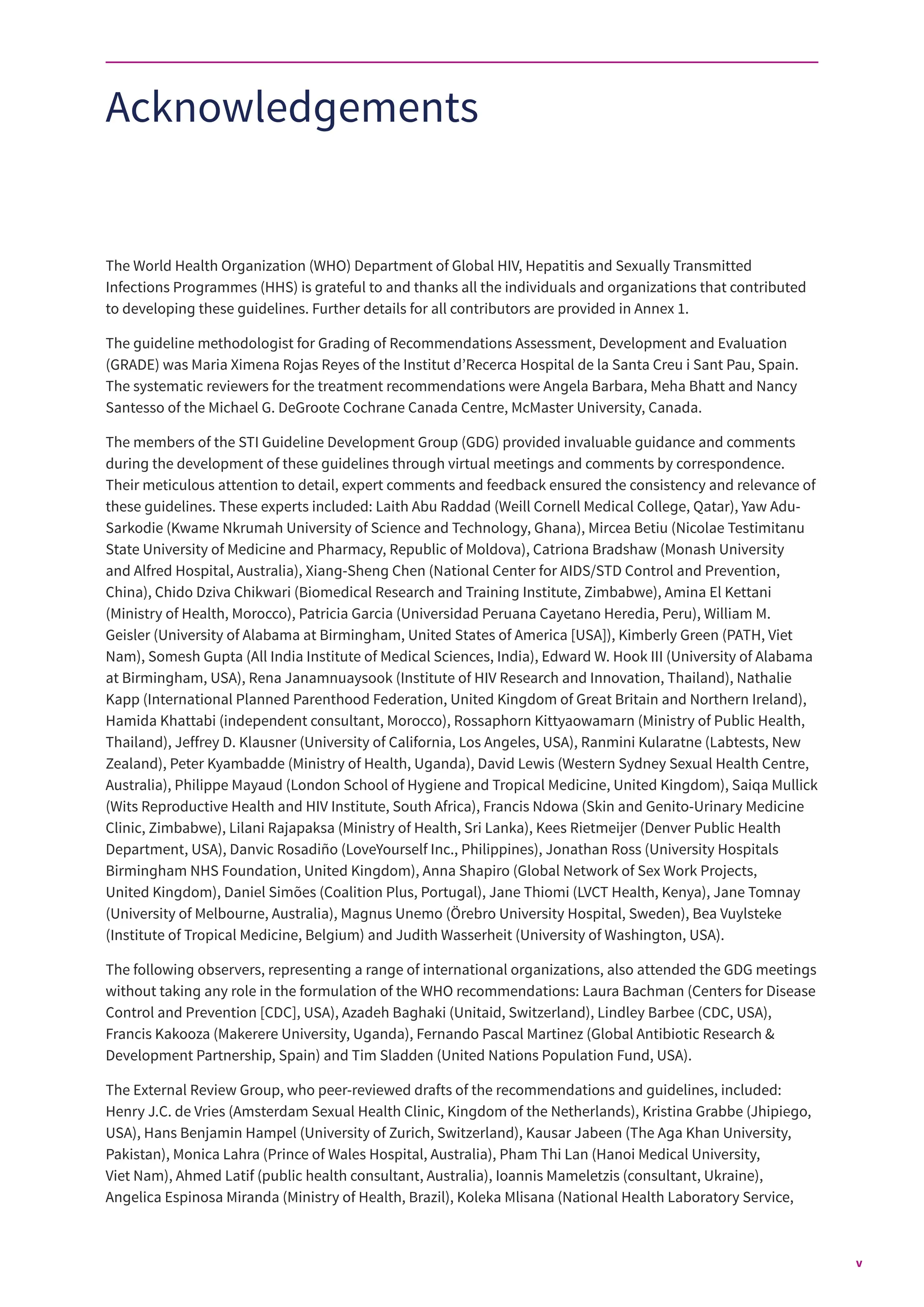 Update recommendations for the treatment of Trichomonas vaginalis ...