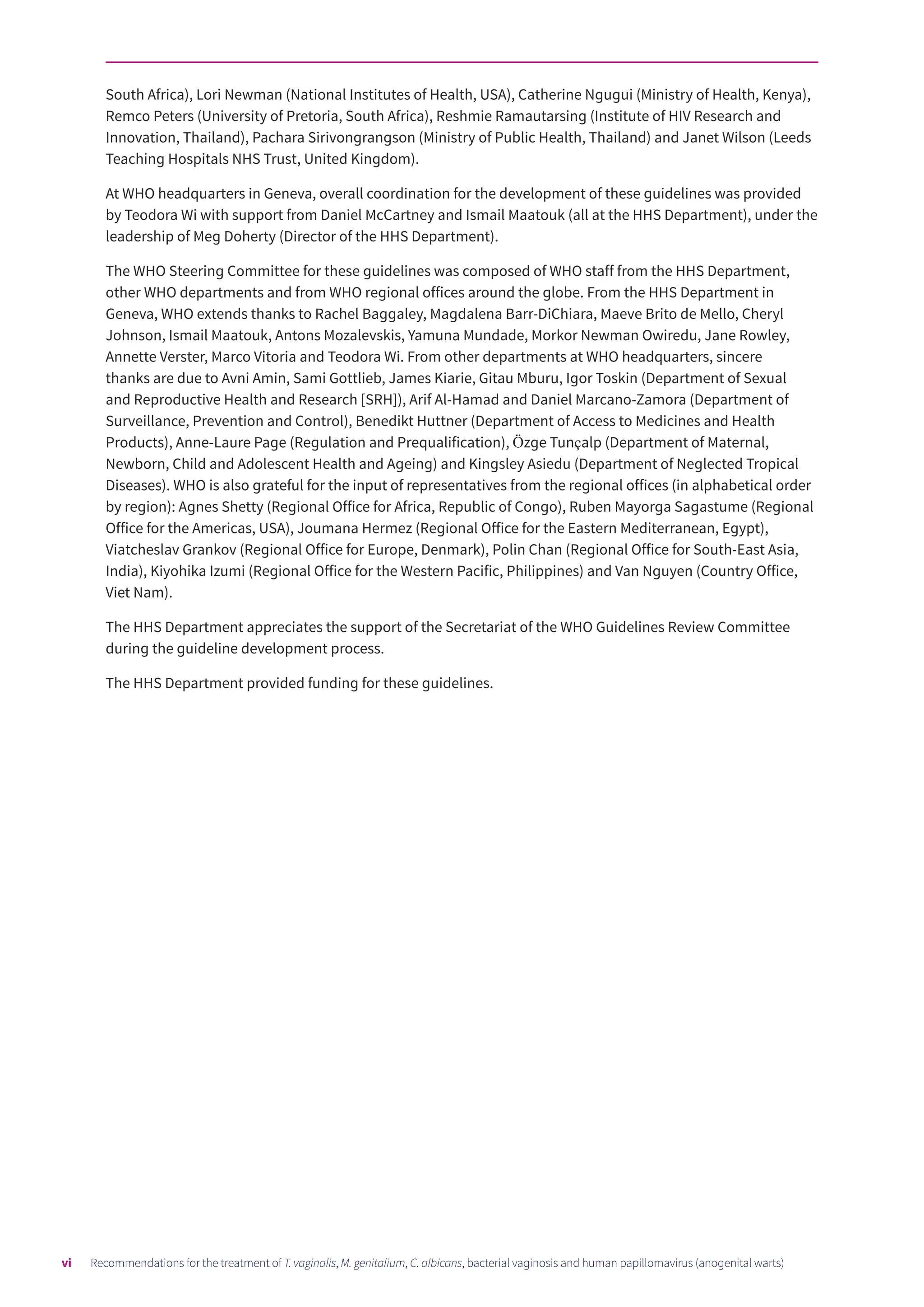 Update recommendations for the treatment of Trichomonas vaginalis ...