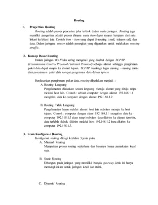 Update routing | PDF