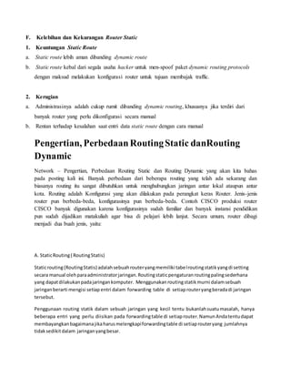 Update routing | PDF