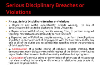 update RULES ON DISCIPLINARY MATTERS OF ACADEMIC STAFF.ppt