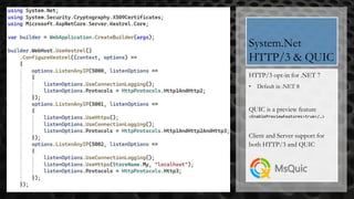 Updates from the .NET Libraries Team | PPTX | Web Development | Internet