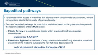 Presentation: Updates from the Therapeutic Goods Administration | PPT