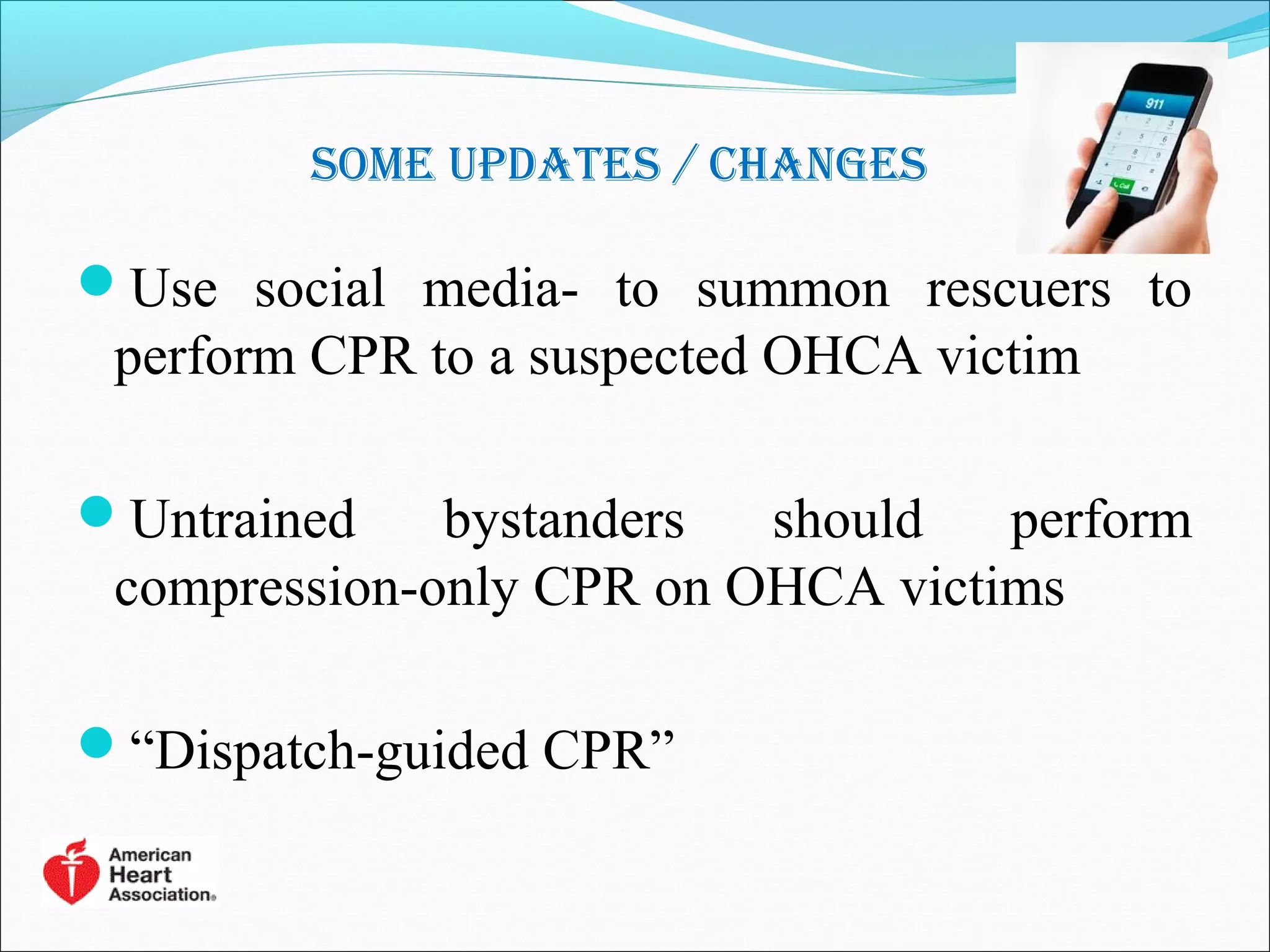 Updates in 2015 aha's cpr ecc | PPT