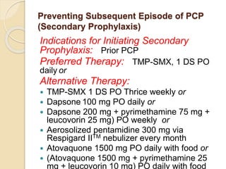 pneumocystis pneumonia | PPTX