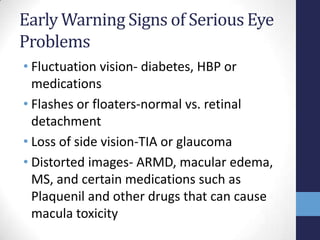 Updates in Eye Care | PPTX | Eye and Vision Conditions | Diseases and ...