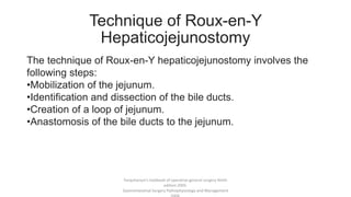 updates in Hepaticojejunostomy Mohamed Alhashash. [.pptx