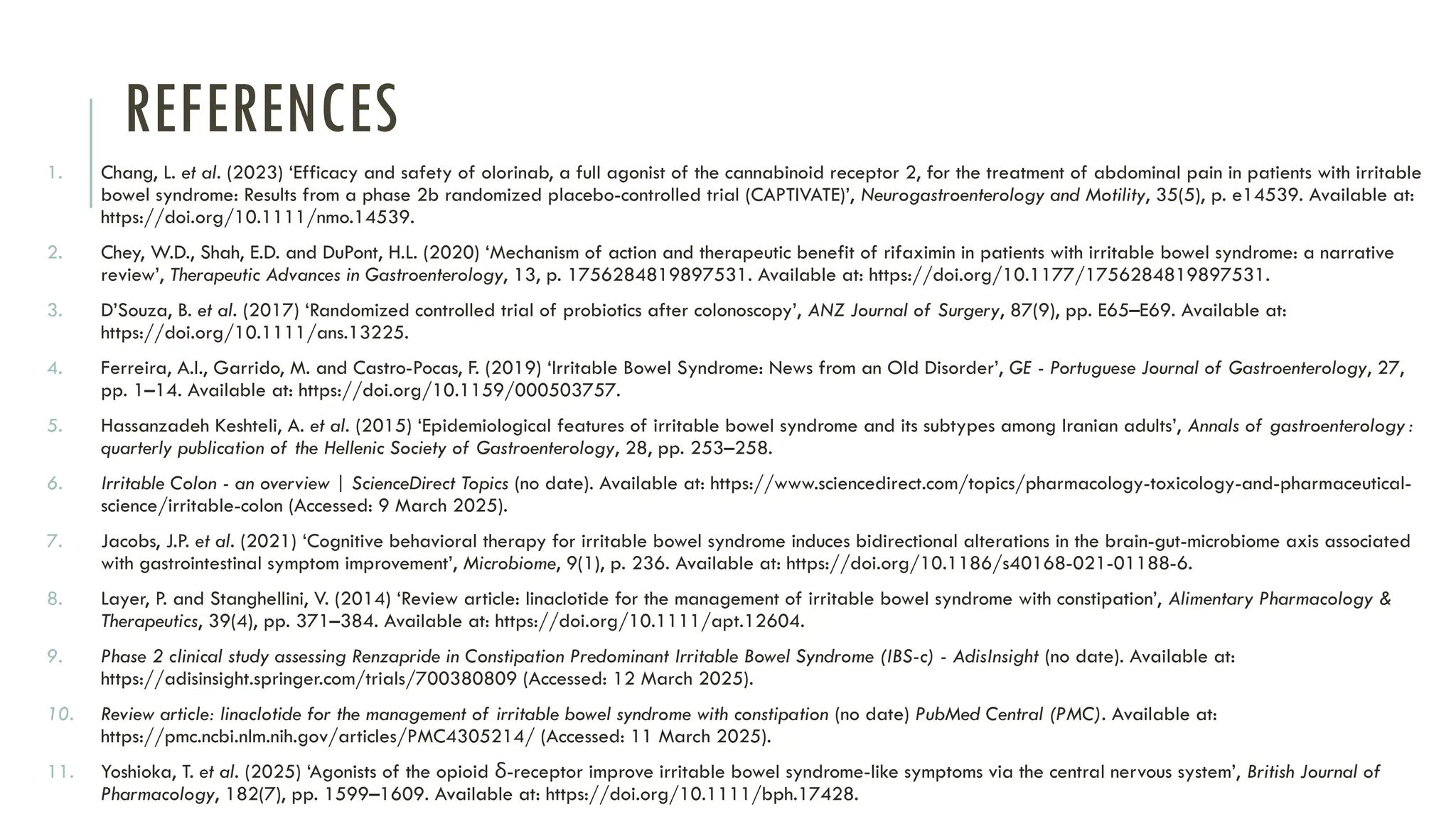 Updates in Irritable bowel Syndrome management.pptx