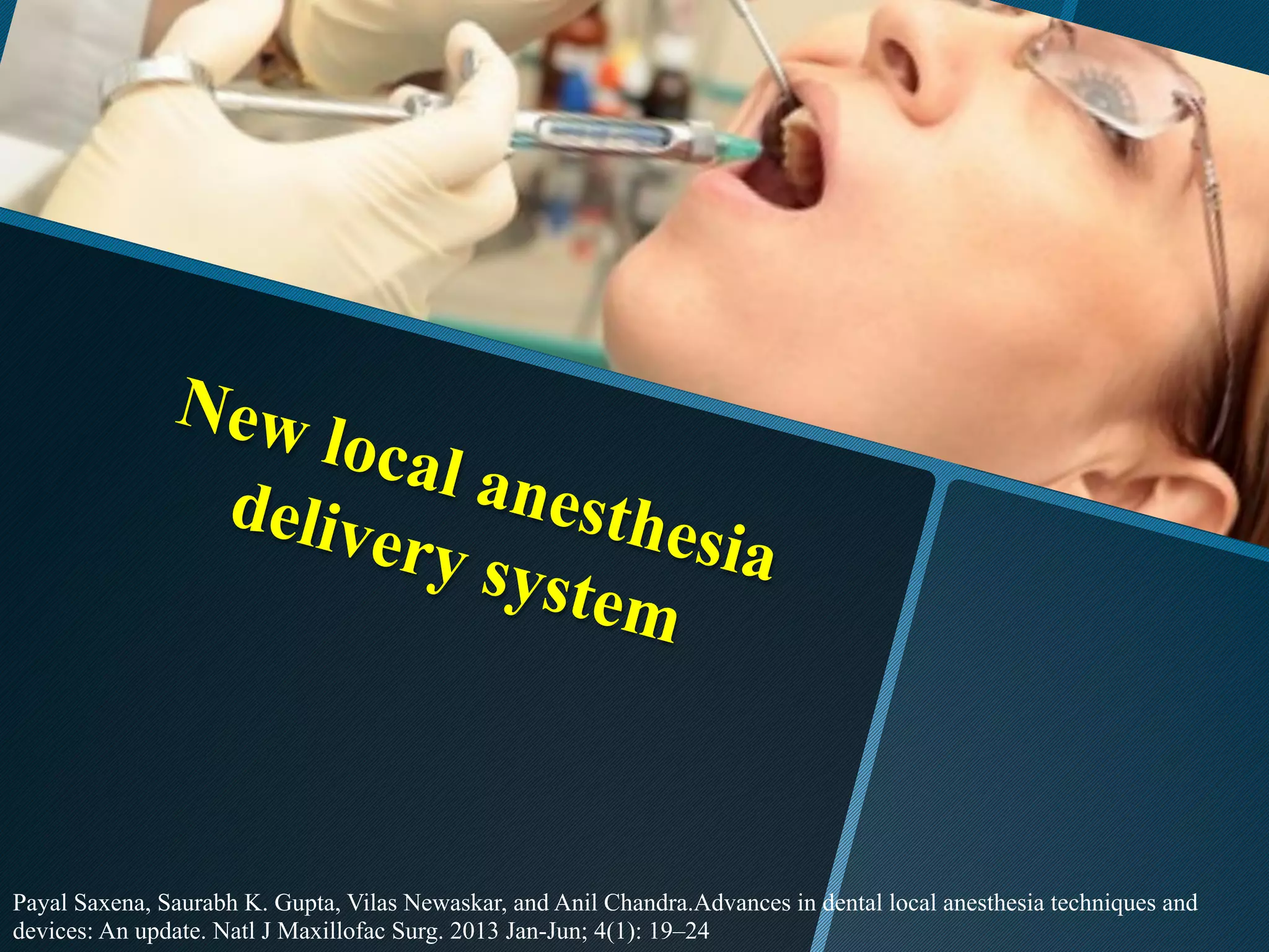 Updates in local anesthesia technique | PDF
