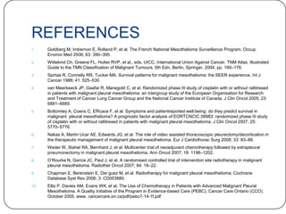 Updates in management_of_malignant_pleural_mesothelioma | PPTX