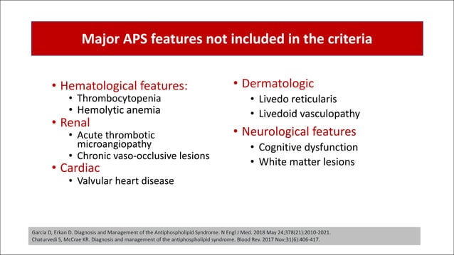 UPDATES IN SLE AND APS FINAL.pdf | Blood Disorders | Diseases and ...