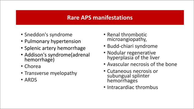 UPDATES IN SLE AND APS FINAL.pdf | Blood Disorders | Diseases and ...