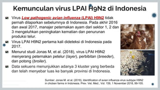 Update situasi epidemiologi Avian Influenza di Indonesia, CEVA ...