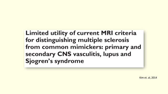 Updates of mri criteria for diagnosis of ms | PPTX | Brain and Nervous ...