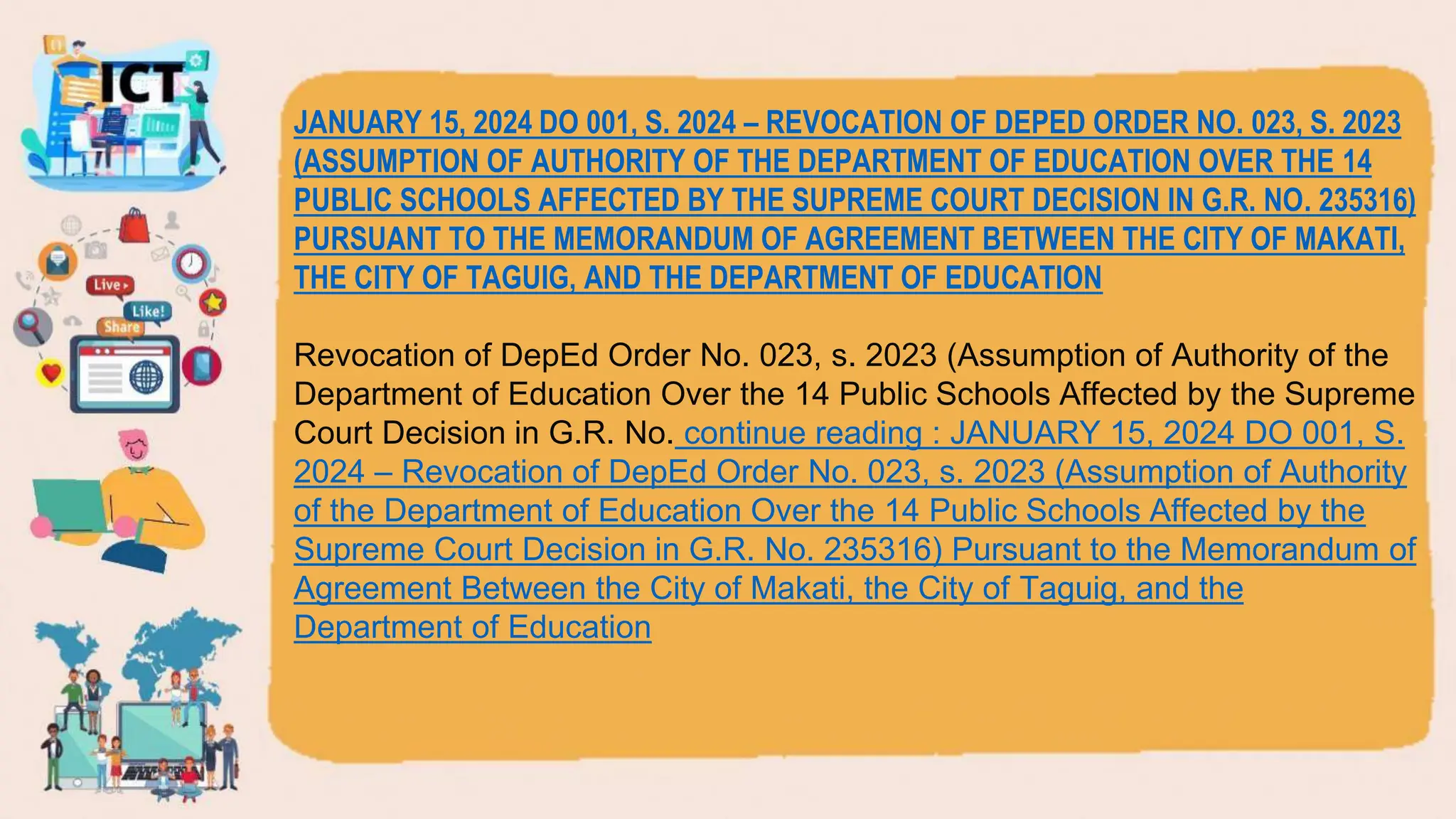 Updates on Different DepEd Memorandums d | PPTX